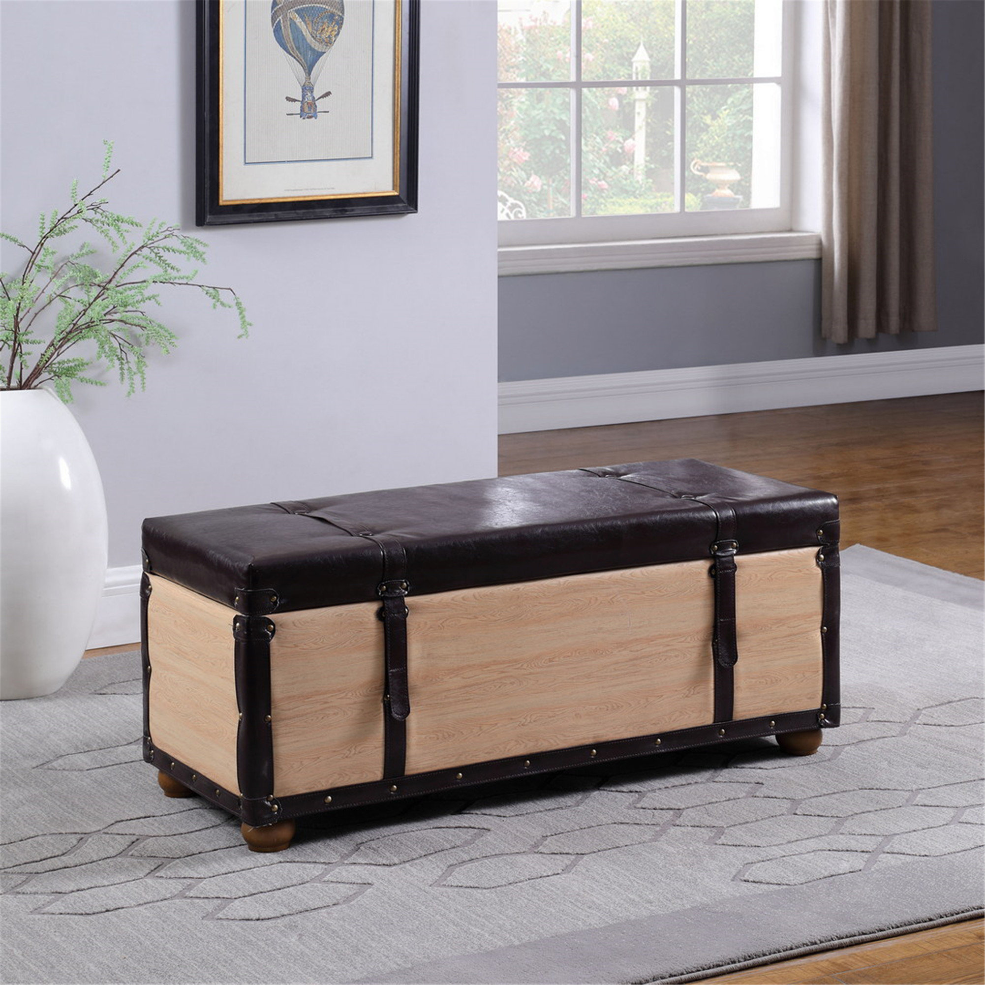Red Barrel Studio® Radoman Upholstered Storage Bench & Reviews | Wayfair