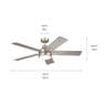 Kichler Lighting 52" Sherika 5 - Blade Outdoor LED Standard Ceiling Fan ...