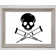 Bright Star Jackass Skull N Bones B N W - Single Picture Frame Art ...