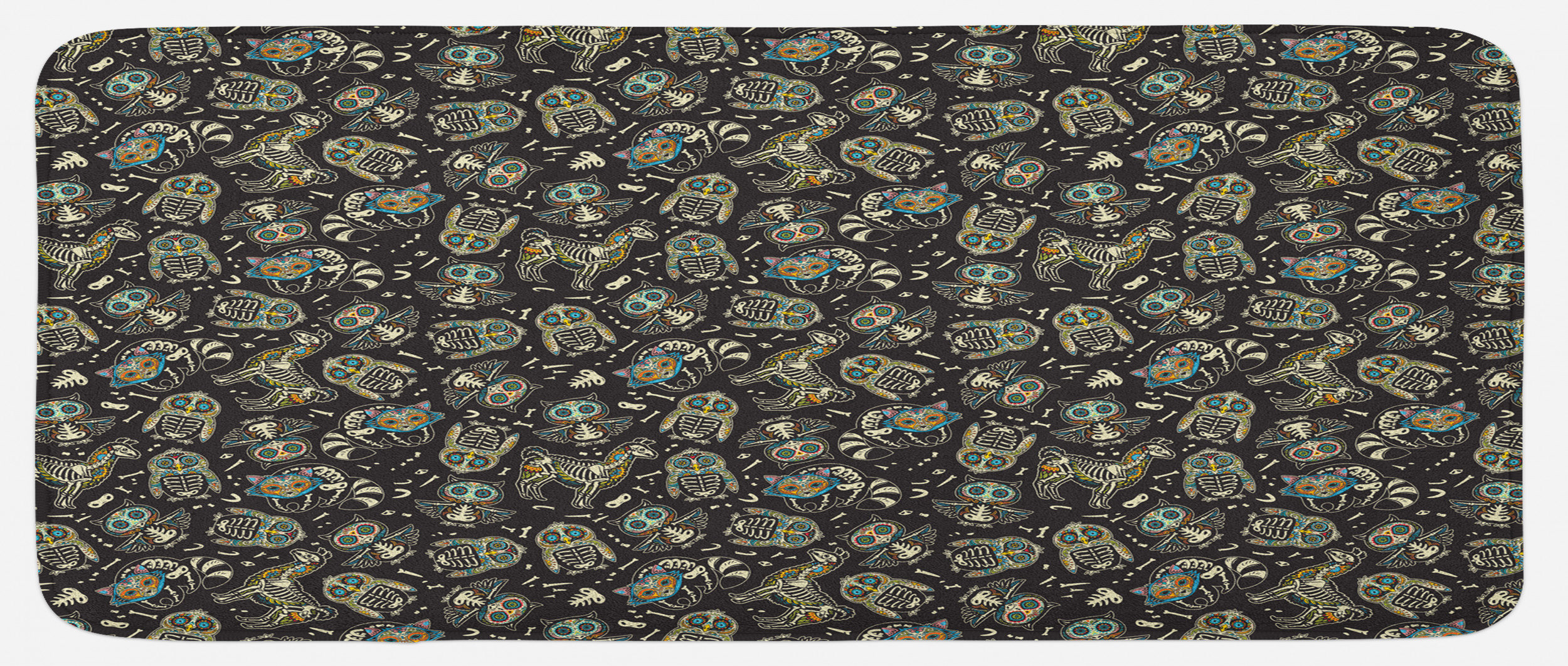 East Urban Home Sugar Skull Kitchen Mat - Wayfair Canada