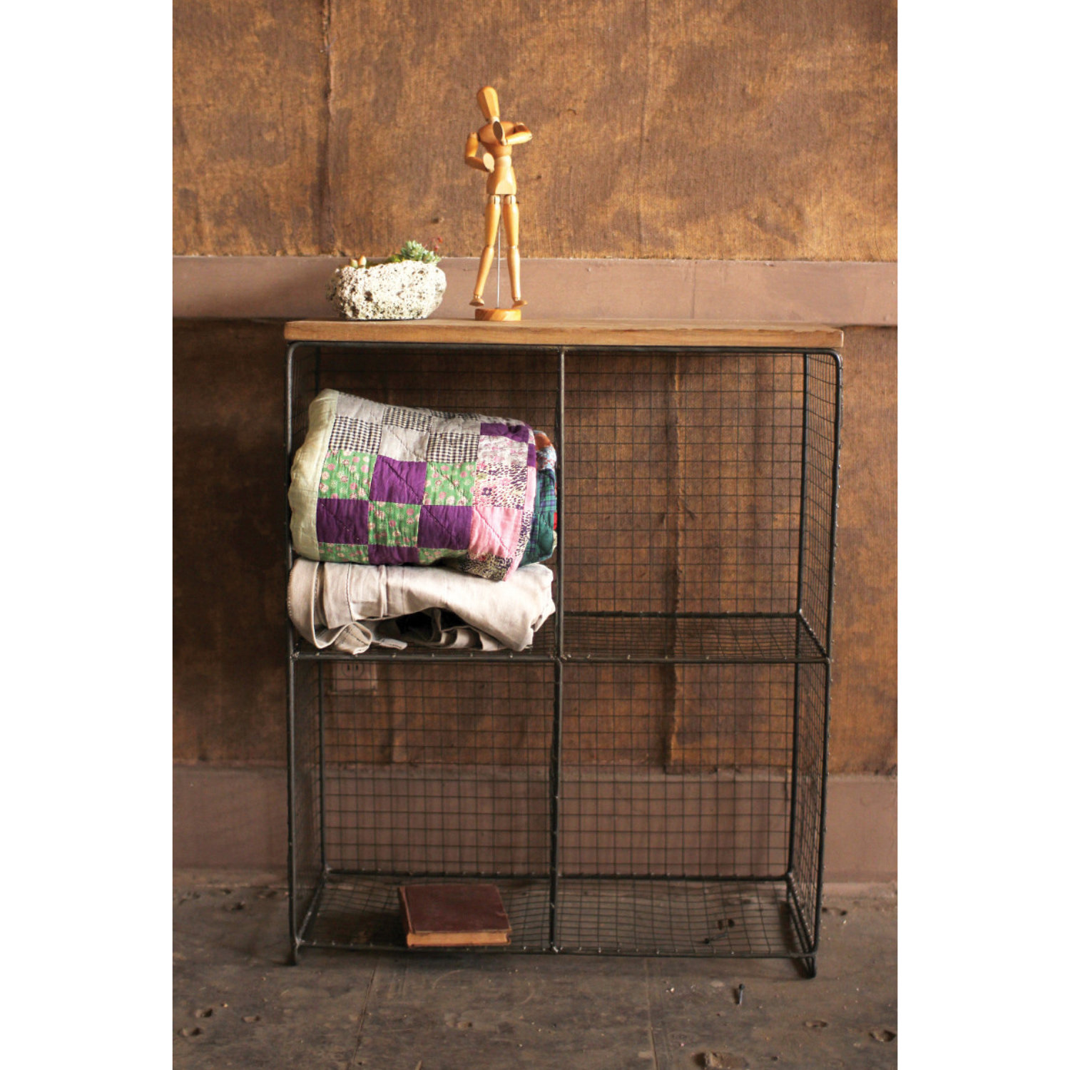 Trent Austin Design® Kalalou Transitional Square Metal & Wood Allman ...