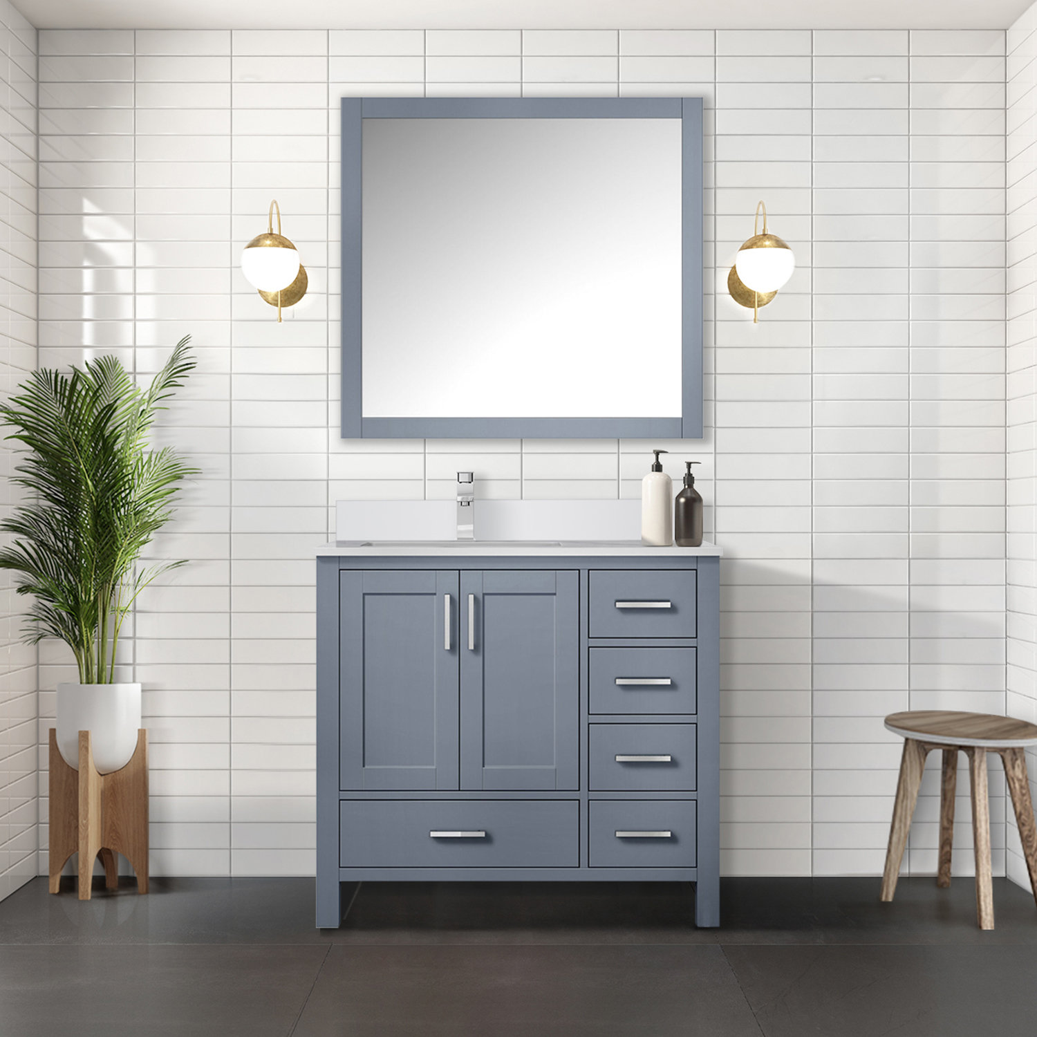 Bell+Modern Big Sur Double Bath Vanity, 70 in Mirror | Wayfair