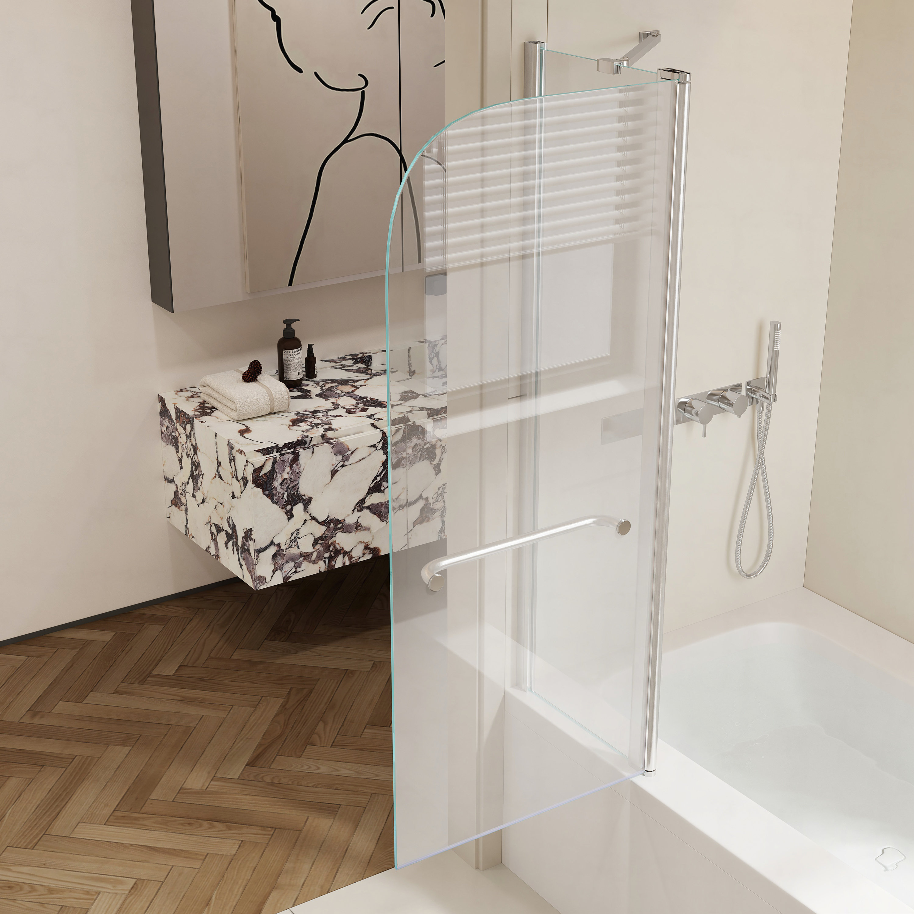 Jeltyprey 43 in. W * 58 in. H Rise and down rotation shaft door one ...