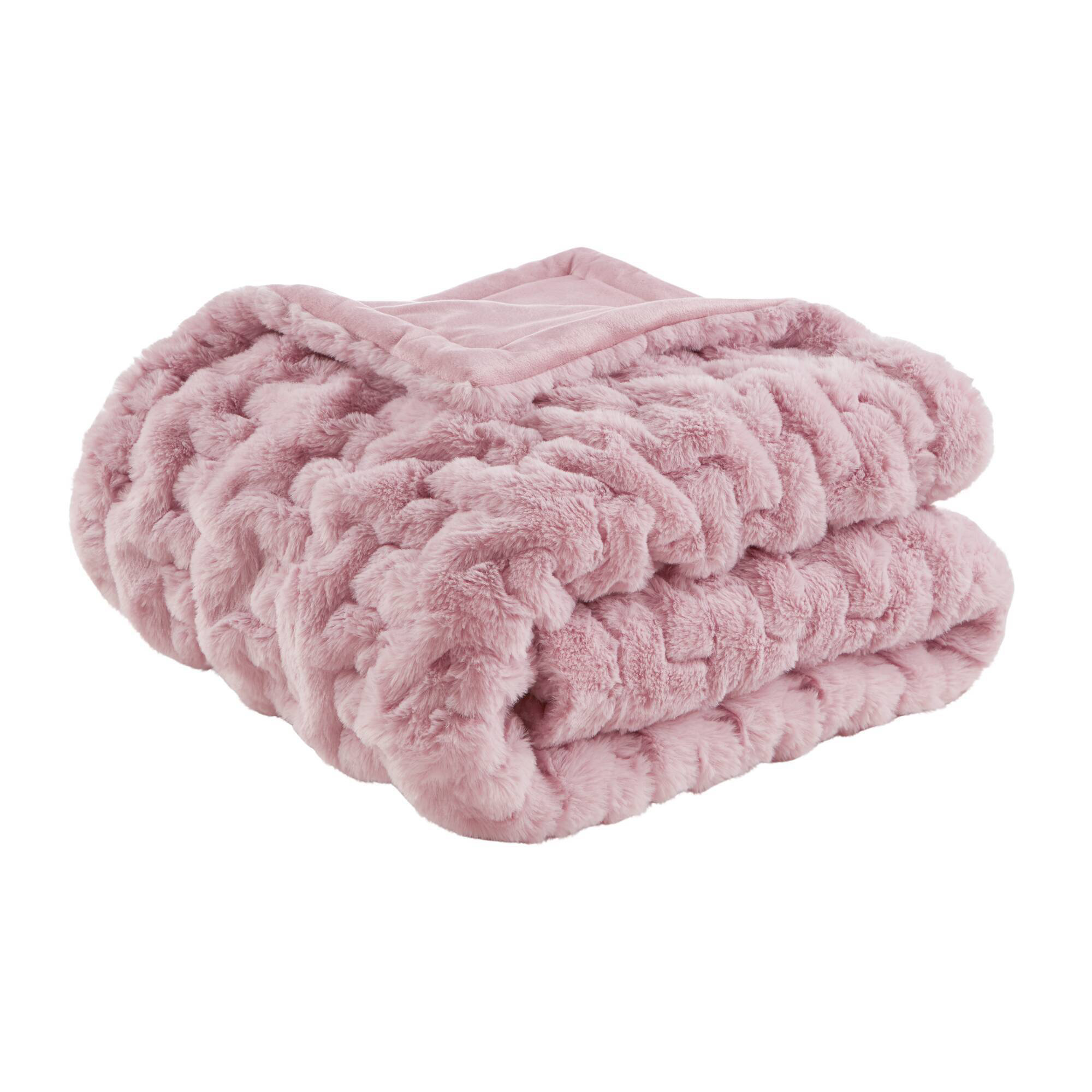 Xylbina Luxurious Polyester Fur For Cozy Evenings - Pink Faux Fur Throw ...