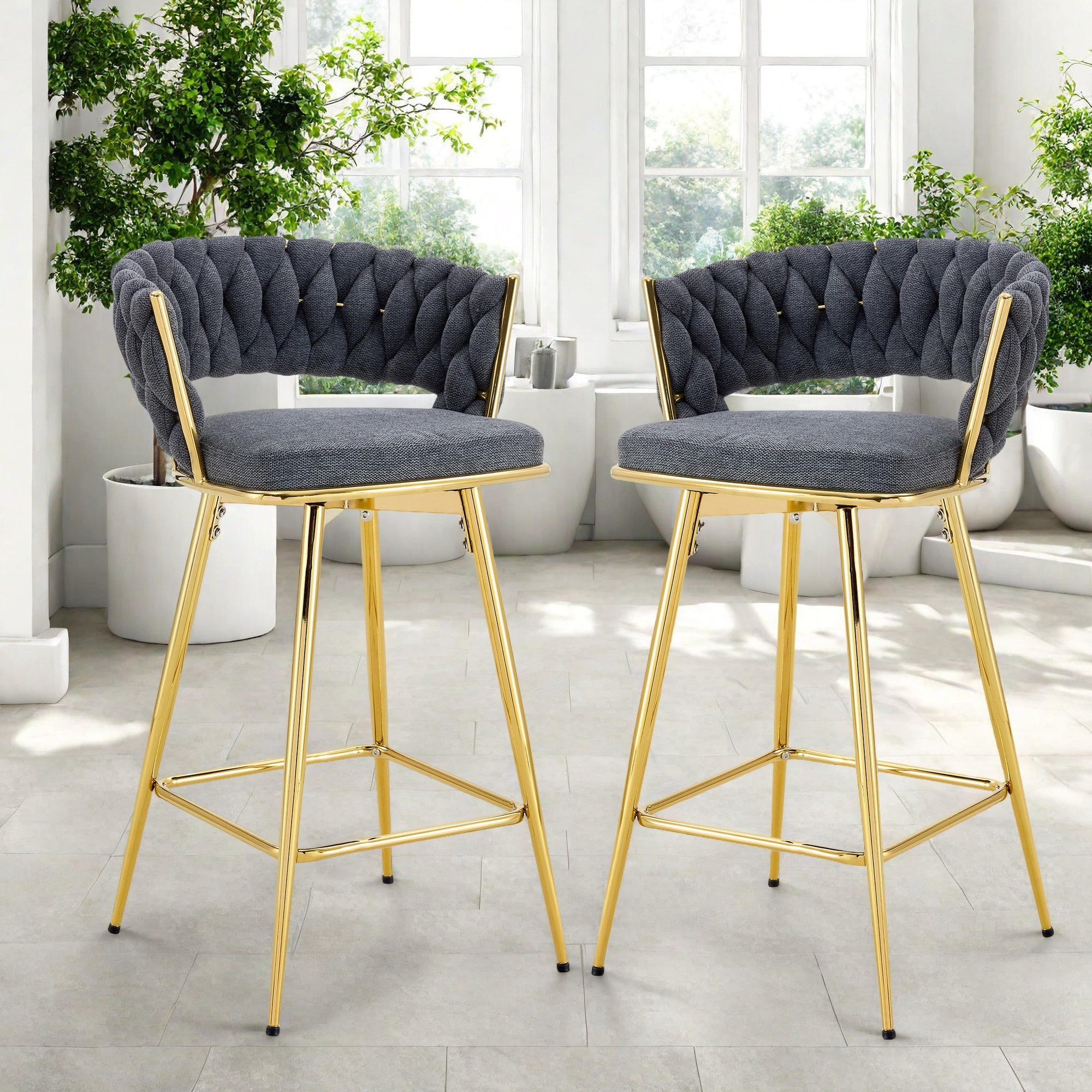 Everly Quinn Oval Storage Cabinet With 4 Doors,Buffet Sideboard Cabinet ...