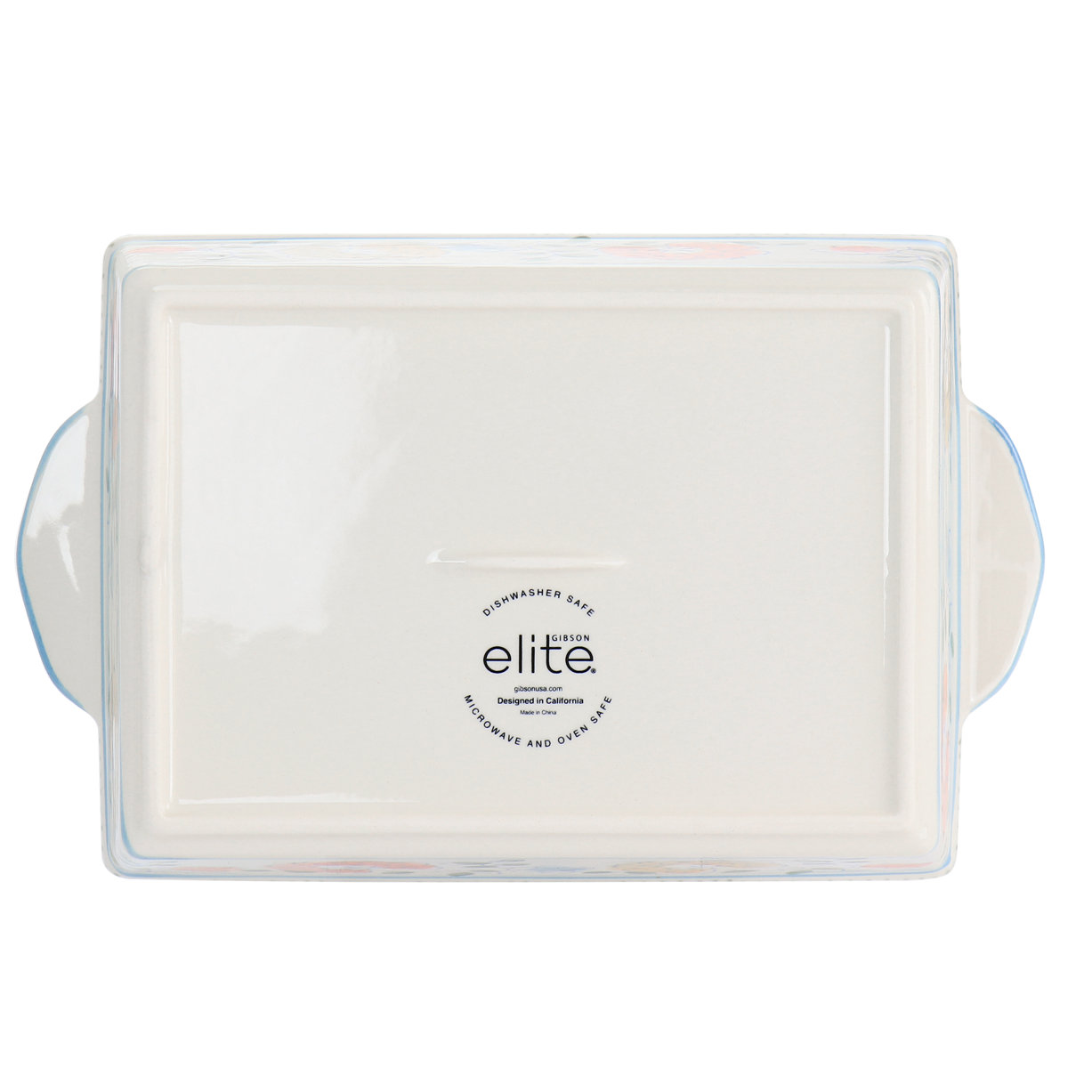Gibson Elite Anaya 2 Piece Rectangle Stoneware Bakeware Set With Hand ...