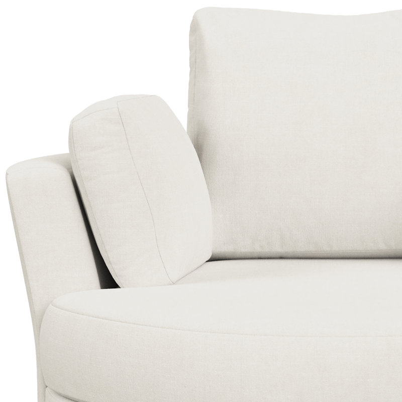 Wade Logan® Berey Slipcovered Swivel Barrel Chair & Reviews | Wayfair