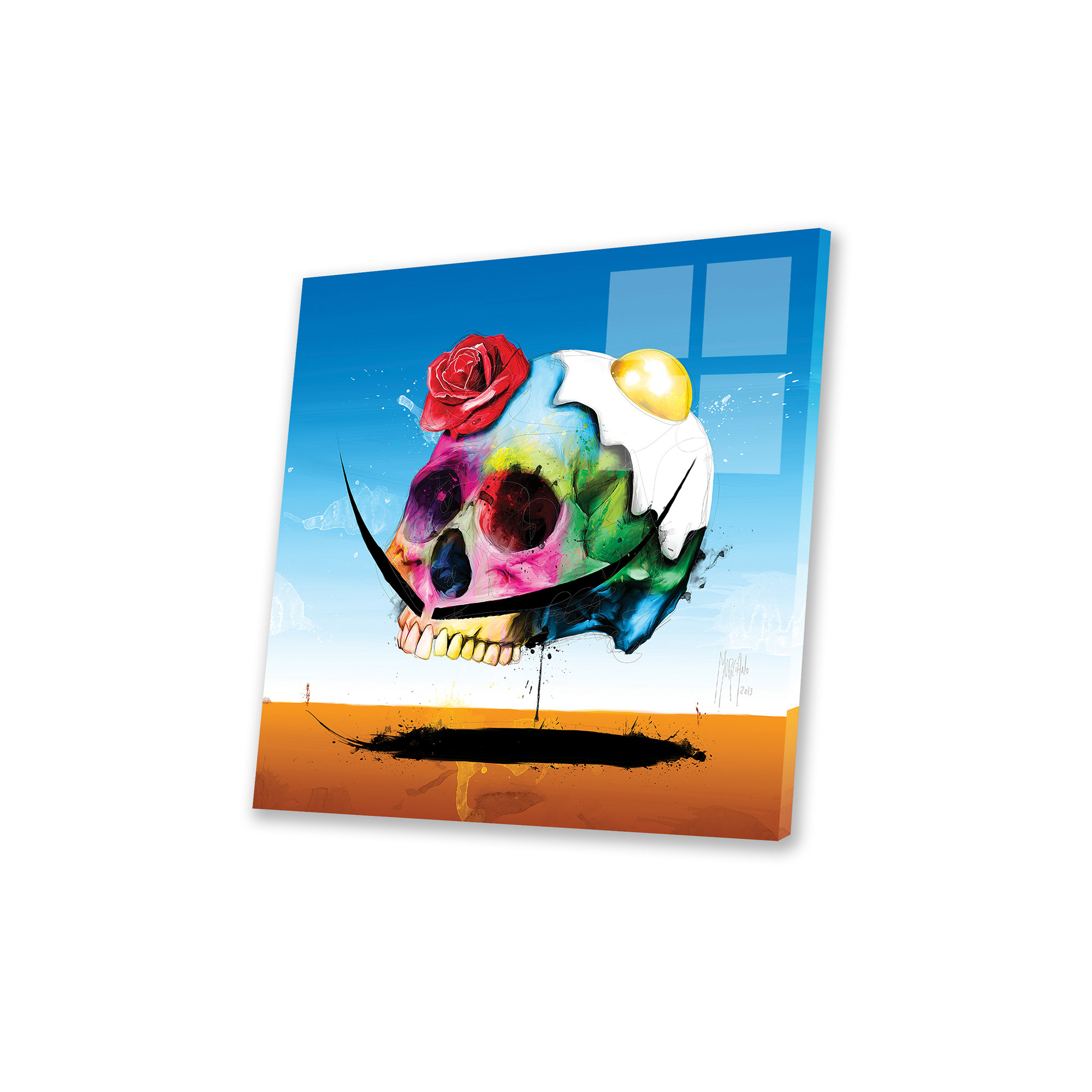 Trinx Dali Skull On Plastic/Acrylic by Patrice Murciano | Wayfair
