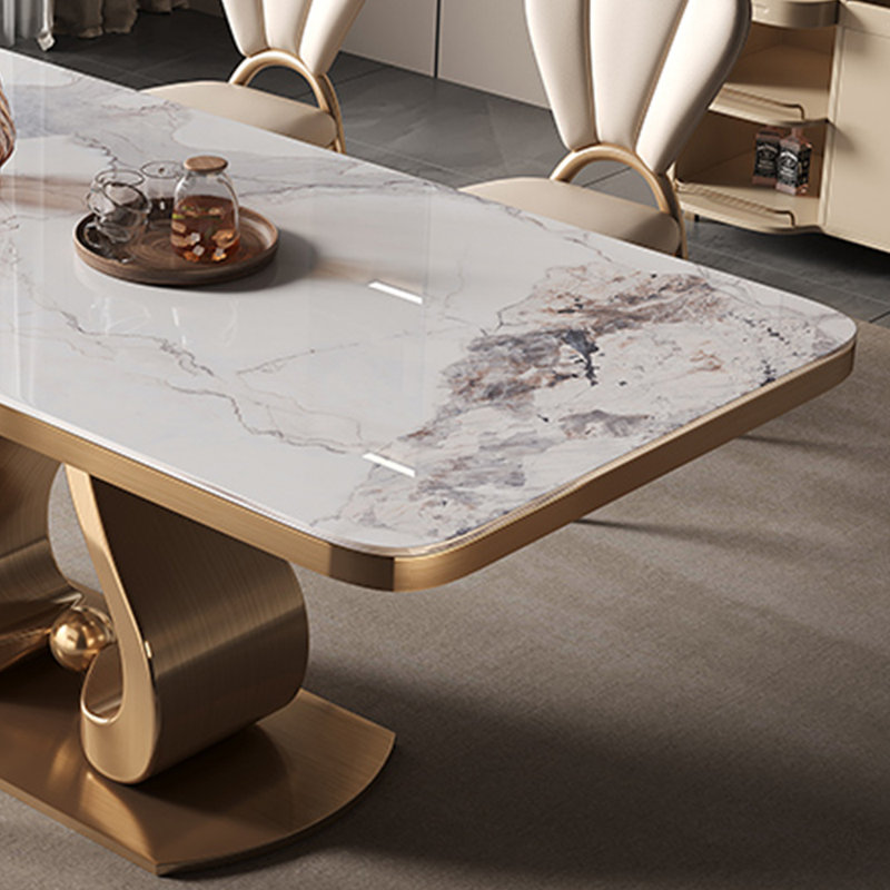 Pakloer Luxury modern rectangular dining table sets | Wayfair