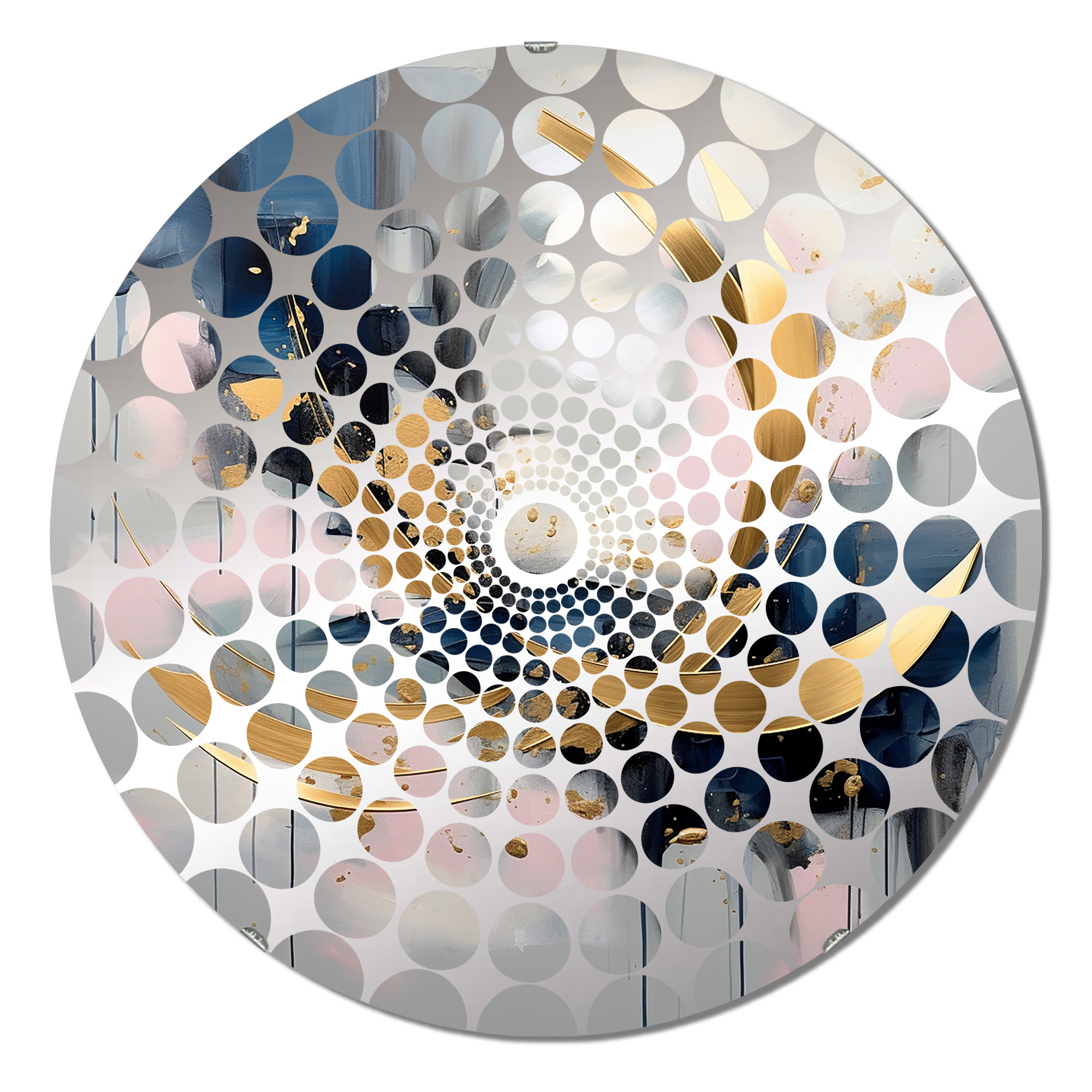 East Urban Home Viany - Concentric Circles Decorative Mirror | Wayfair