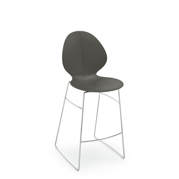 Calligaris Basil Ergonomic Stool with Metal Base & Reviews | Wayfair