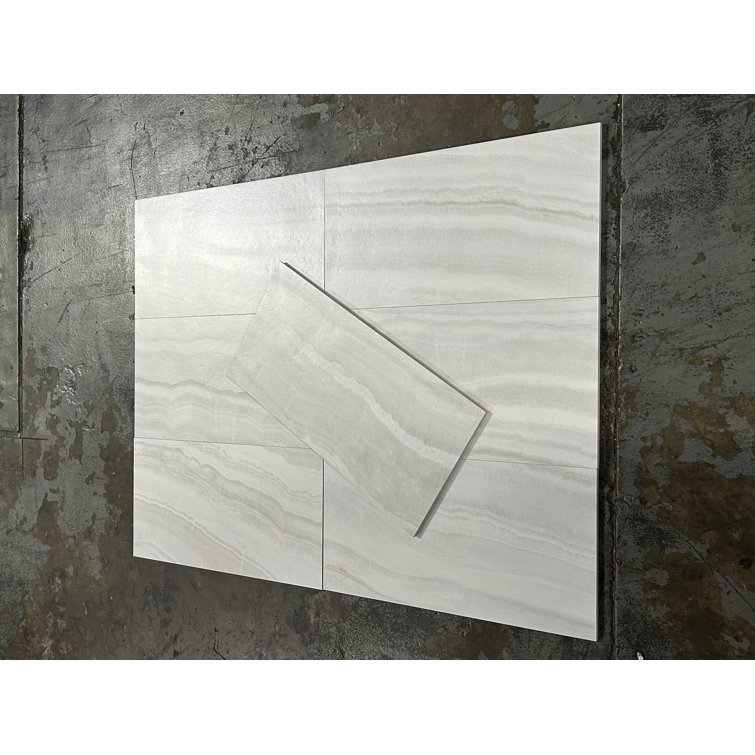 SB TILE AND STONE 12" x 24" Porcelain Singular Tile Wall & Floor ...