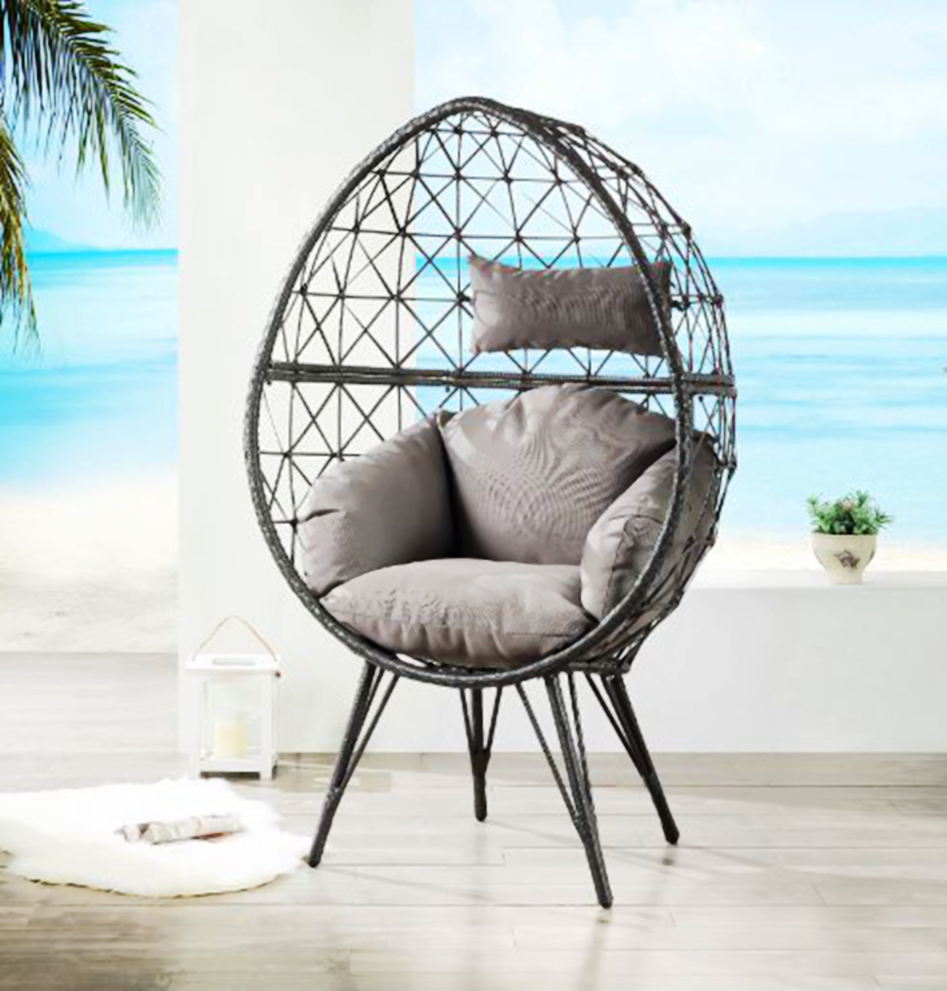 Bungalow Rose Gaylin Egg Chair with Stand - Wayfair Canada