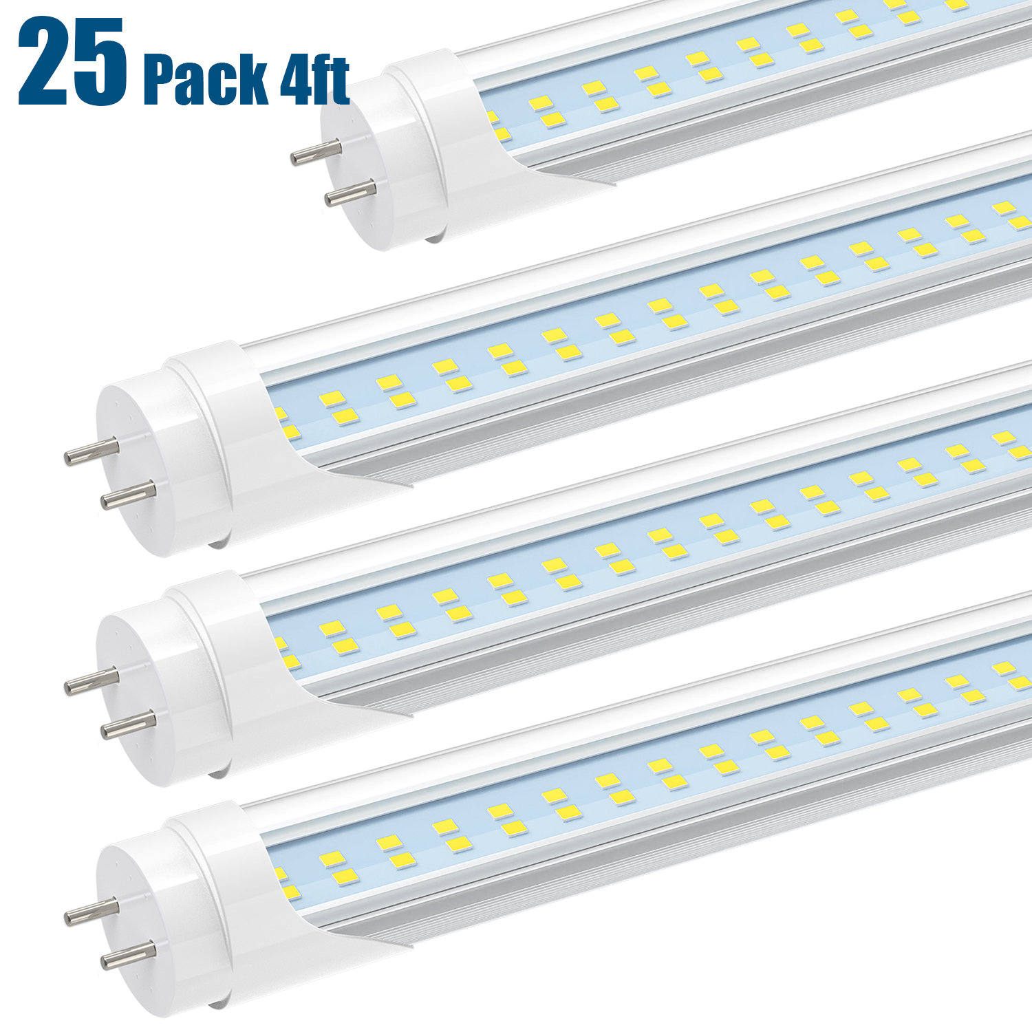 JESLED 28 Watt (280 Watt Equivalent), T8 LED Non-Dimmable Light Bulb ...