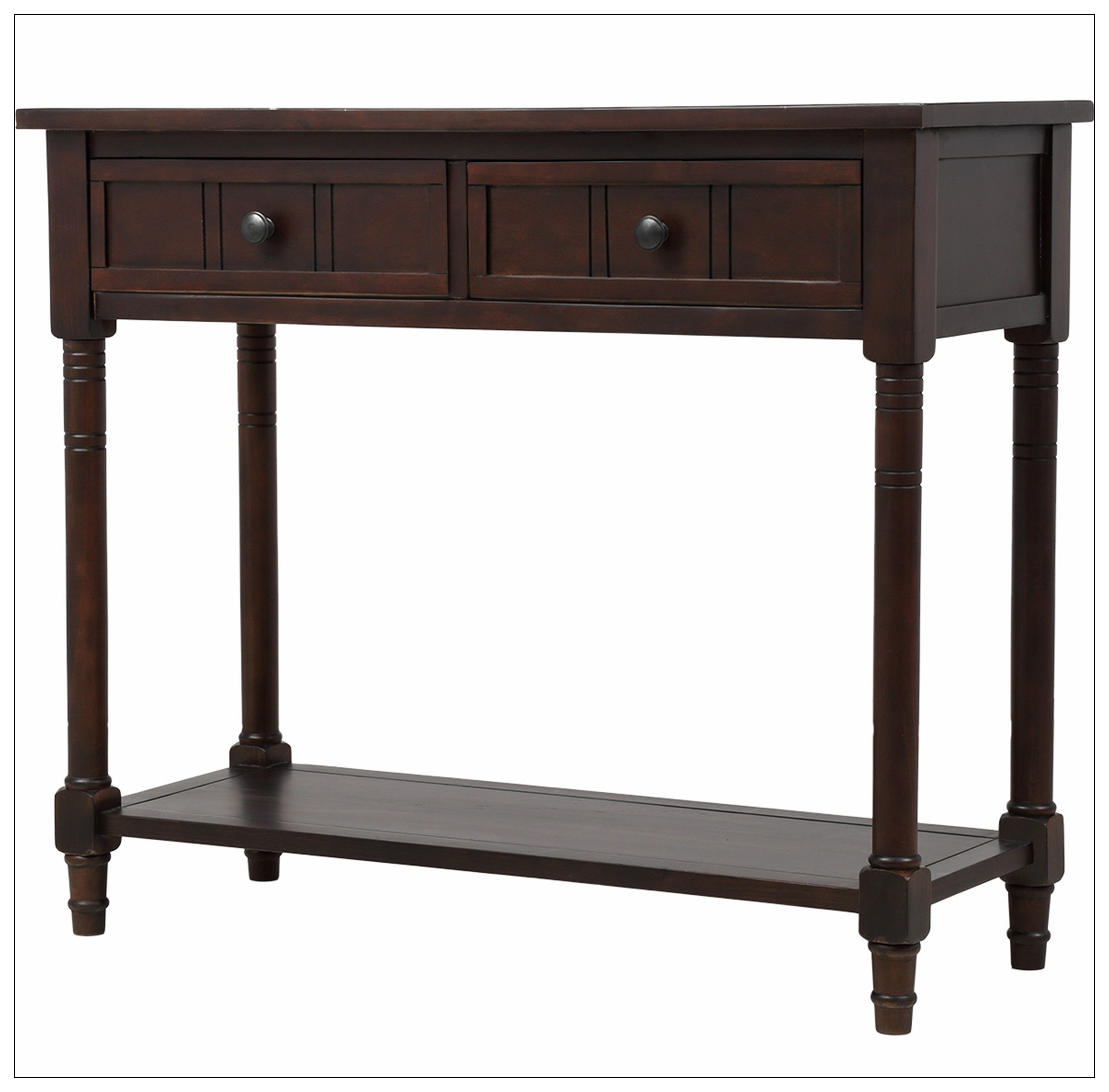 Charlton Home® Deborahann 35.34" Console Table with Two Drawers and ...
