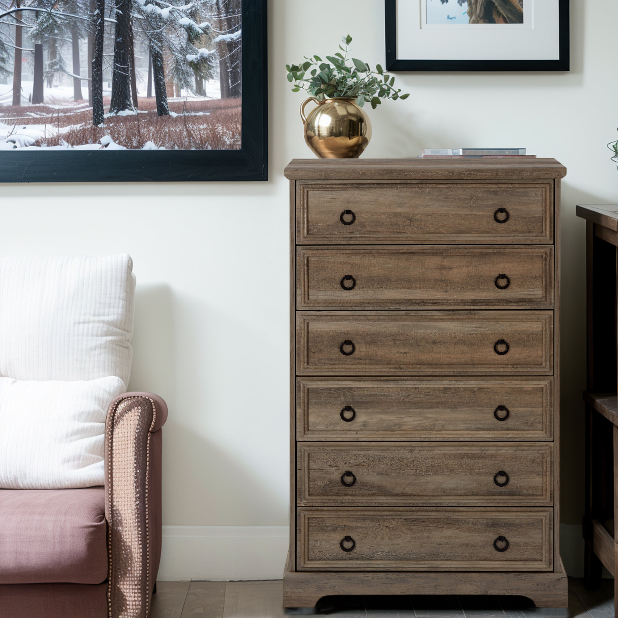 Winston Porter Roshun 6 - Drawer Dresser | Wayfair