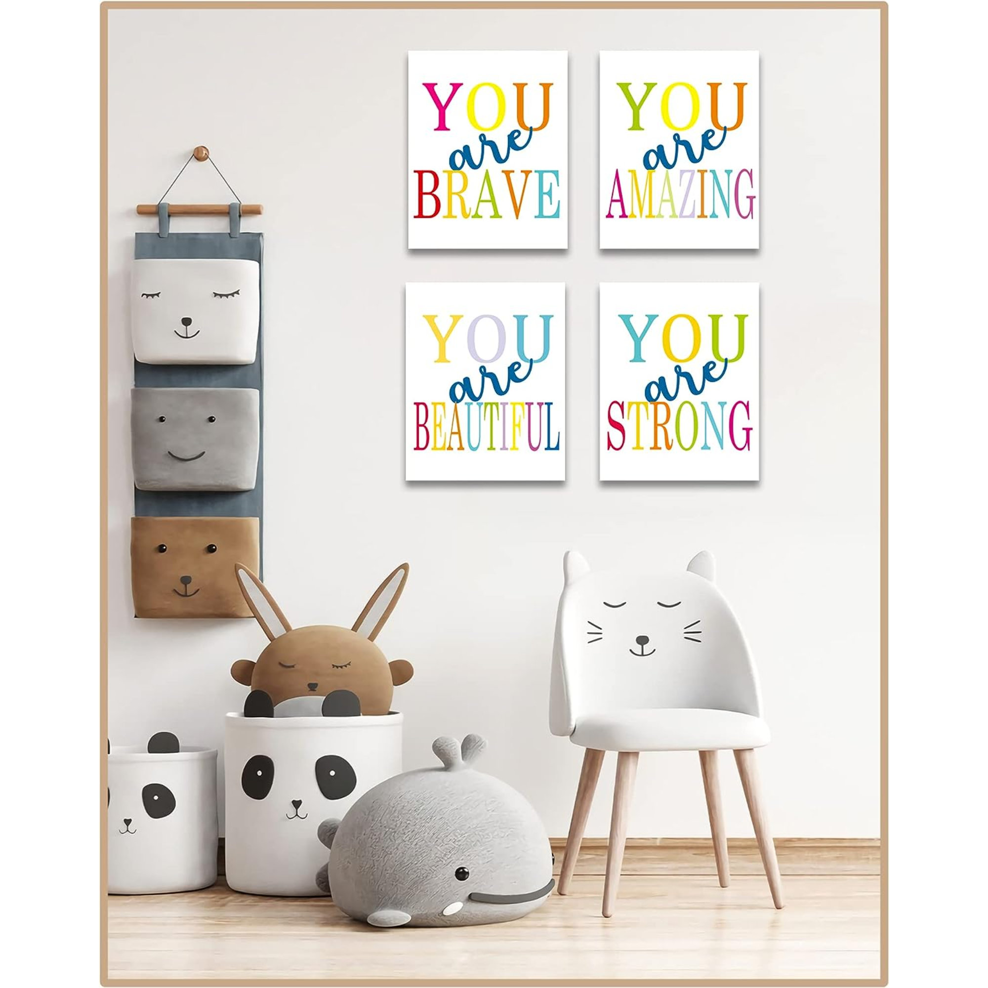 Ebern Designs Girls Inspirational Wall Art With Wood Framed - Positive ...