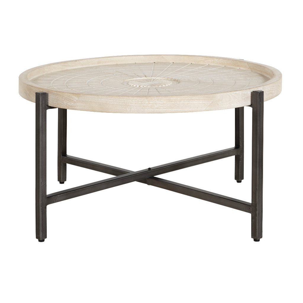 whitewashed coffee table