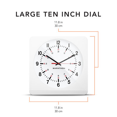 Marathon Watch Company Wall Clock & Reviews | Wayfair