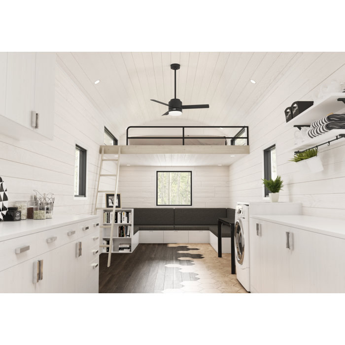 Hunter Fan 44" Gilmour 3 - Blade Damp Rated Ceiling Fan with LED Light ...