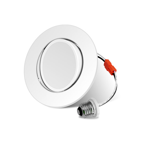 MW LIGHTING Modern 6 Pack Rotatable Retrofit Gimbal LED Can Lights ...