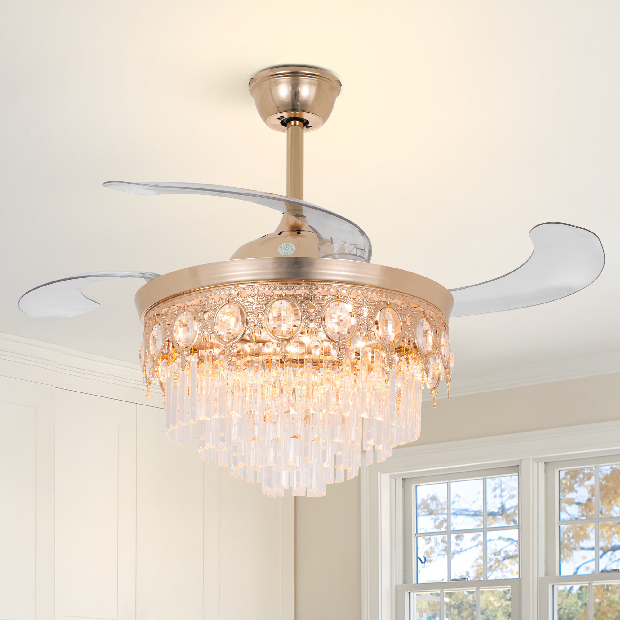 House of Hampton® Kailie 42'' Ceiling Fan with LED Lights | Wayfair