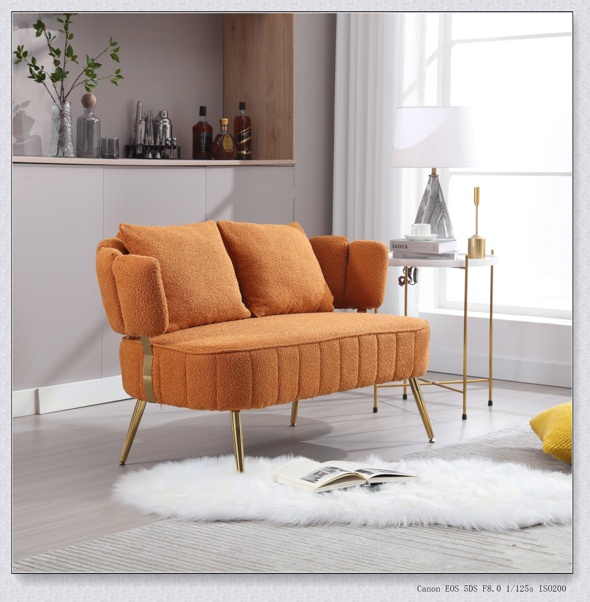 Mercer41 Accent sofa Modern Upholstered Armsofa Tufted Sofa - Wayfair ...