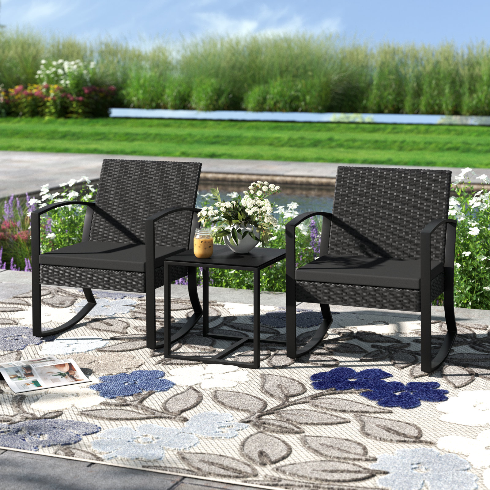 Lark Manor™ Anniah Square 2 - Person 16" Long Bistro Set & Reviews ...