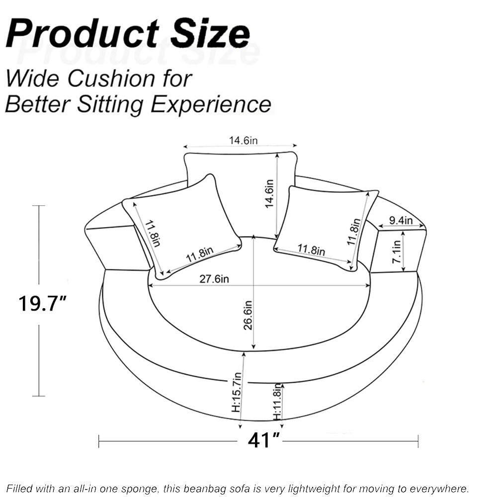 Isabelle & Max™ Memory Foam Bean Bag Chair for Kids, People Dog Bed ...