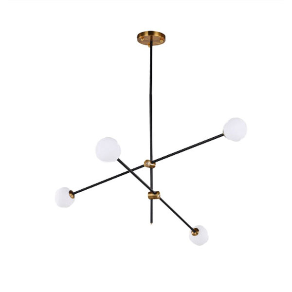 George Oliver Heissen 4 - Light Sputnik Modern Linear Chandelier ...