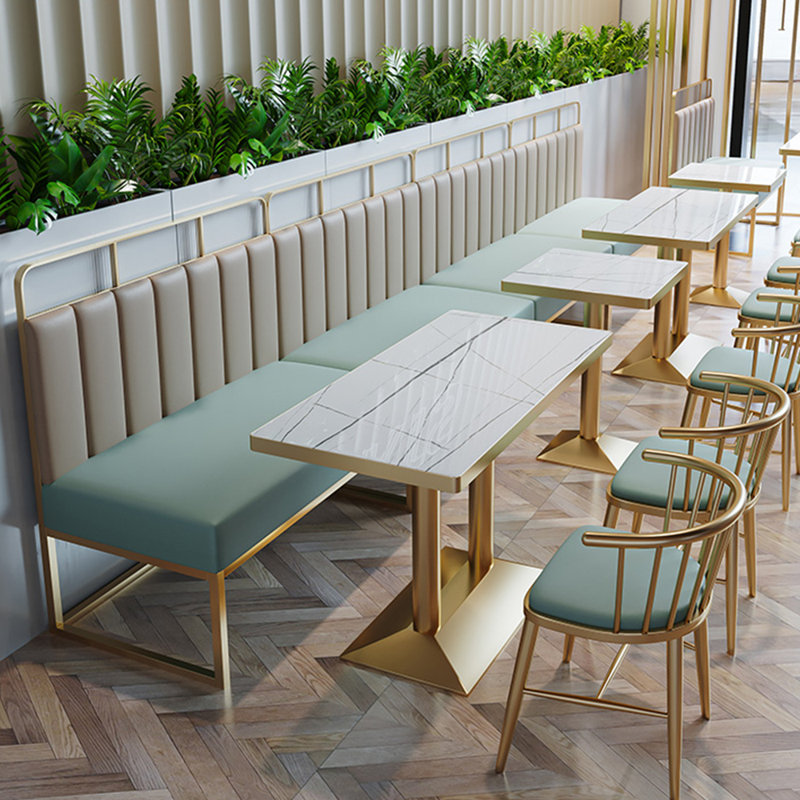 Visual card holder High-end Simple Restaurant Bar Cafe Bench Faux ...