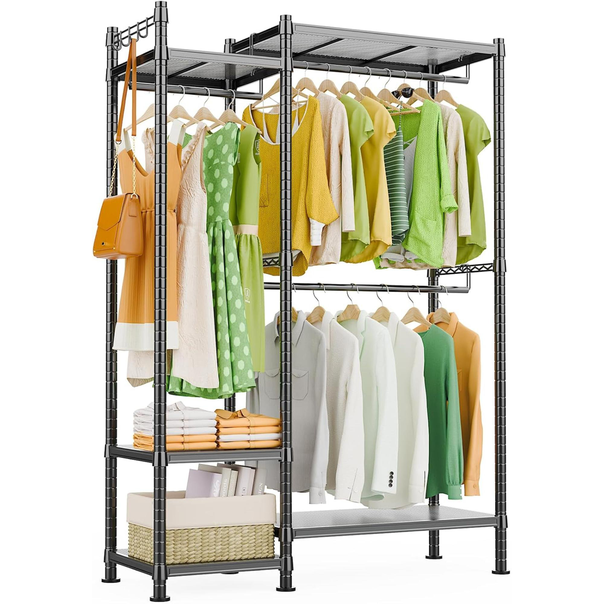 Rebrilliant G3 Garment Rack Heavy Duty Clothes Rack For Hanging Clothes ...