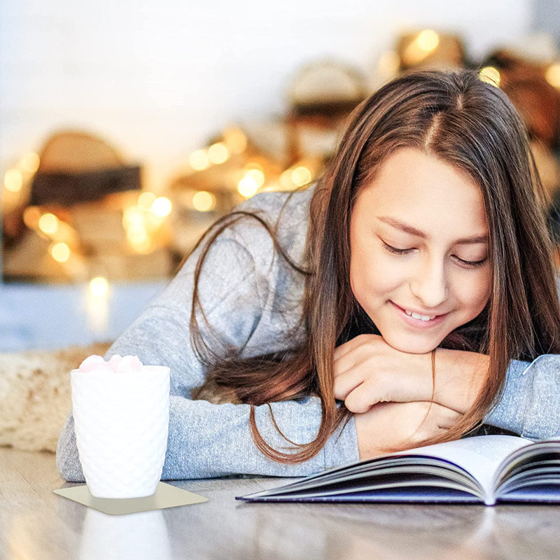 MT Products White Square Paper Cup 4" Drink Coasters - Pack of 125 ...