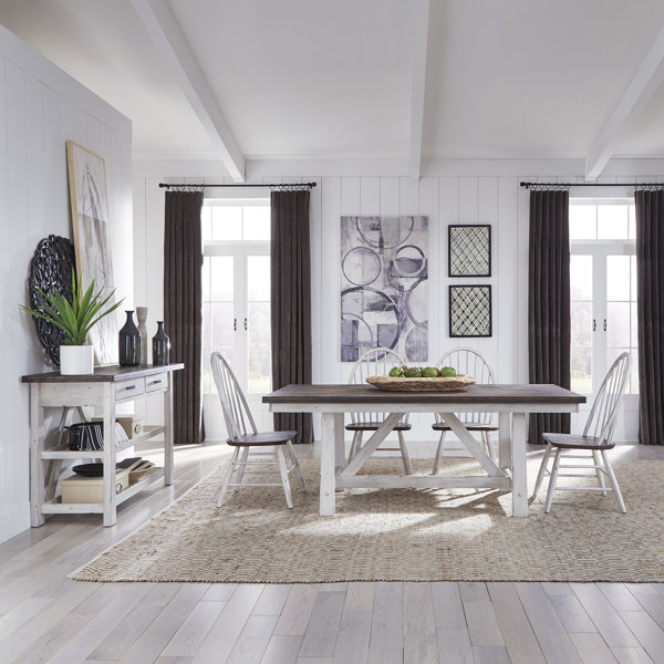 Liberty Furniture Farmhouse 5 - Piece Solid Wood Dining Set | Wayfair