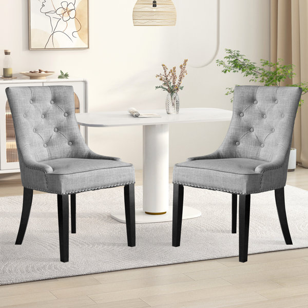 Alcott Hill® Charlack Tufted Upholstered Side Chairs & Reviews ...