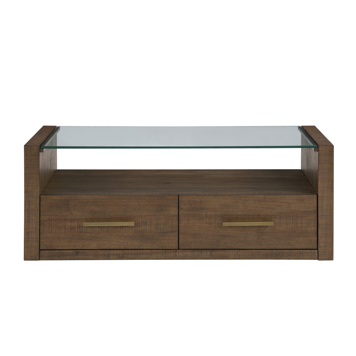 Latitude Run® Kameah 48" Glass Top Cocktail Table & Reviews | Wayfair