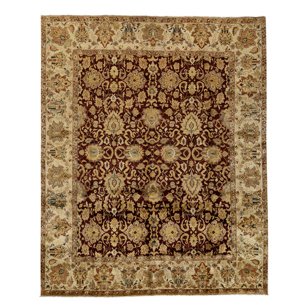 Bokara Rug Co., Inc. Hand-Knotted Red/Cream/Brown Area Rug | Perigold