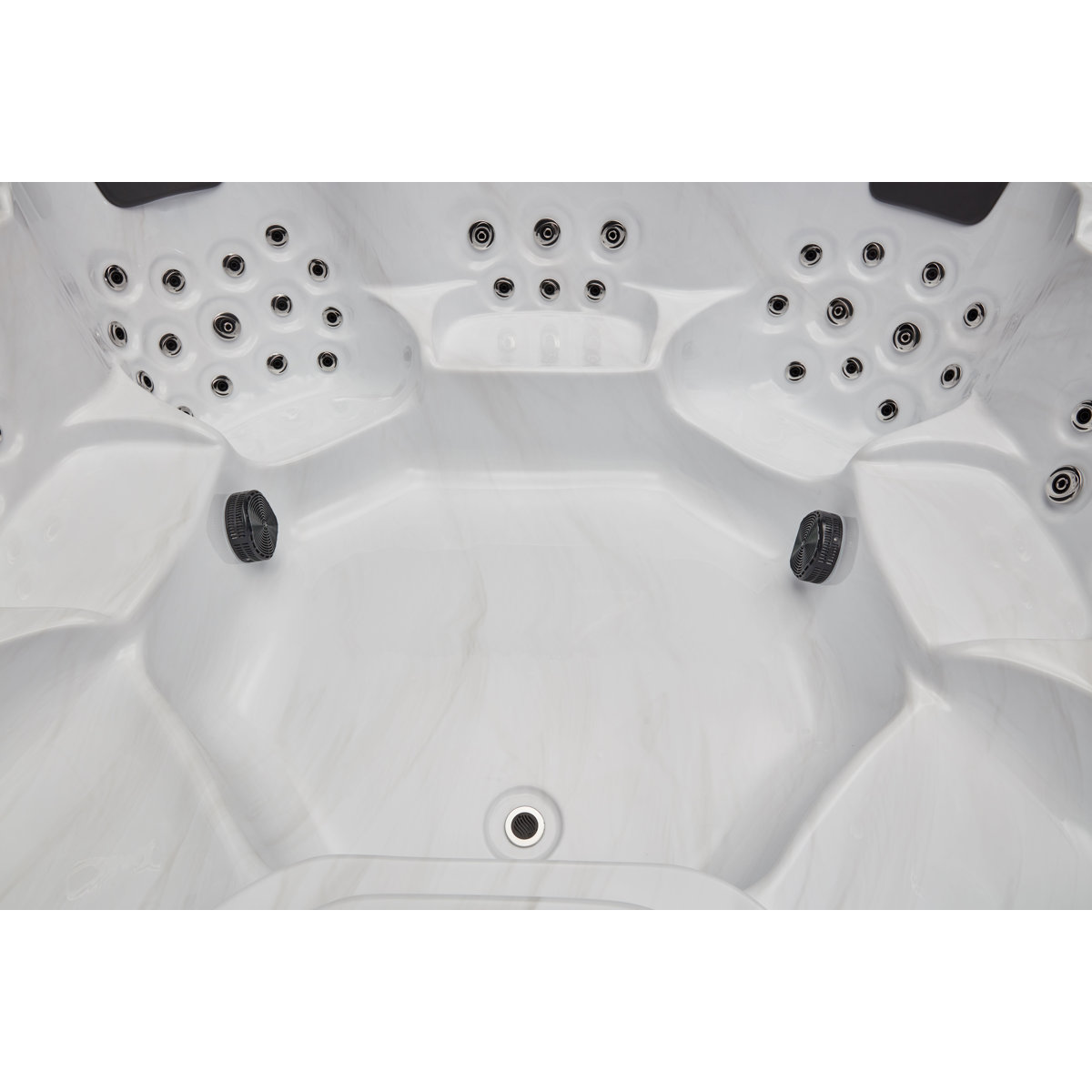 Luxury Spas Denalo 7 - Person 52 - Jet Acrylic Square Hot Tub with ...
