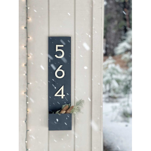 Post & Porch Standing Tall Wall Address Plaque & Reviews | Wayfair