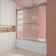 CKB 55" to 59" W 56" H Double Sliding Semi-Frameless Tub Door with ...
