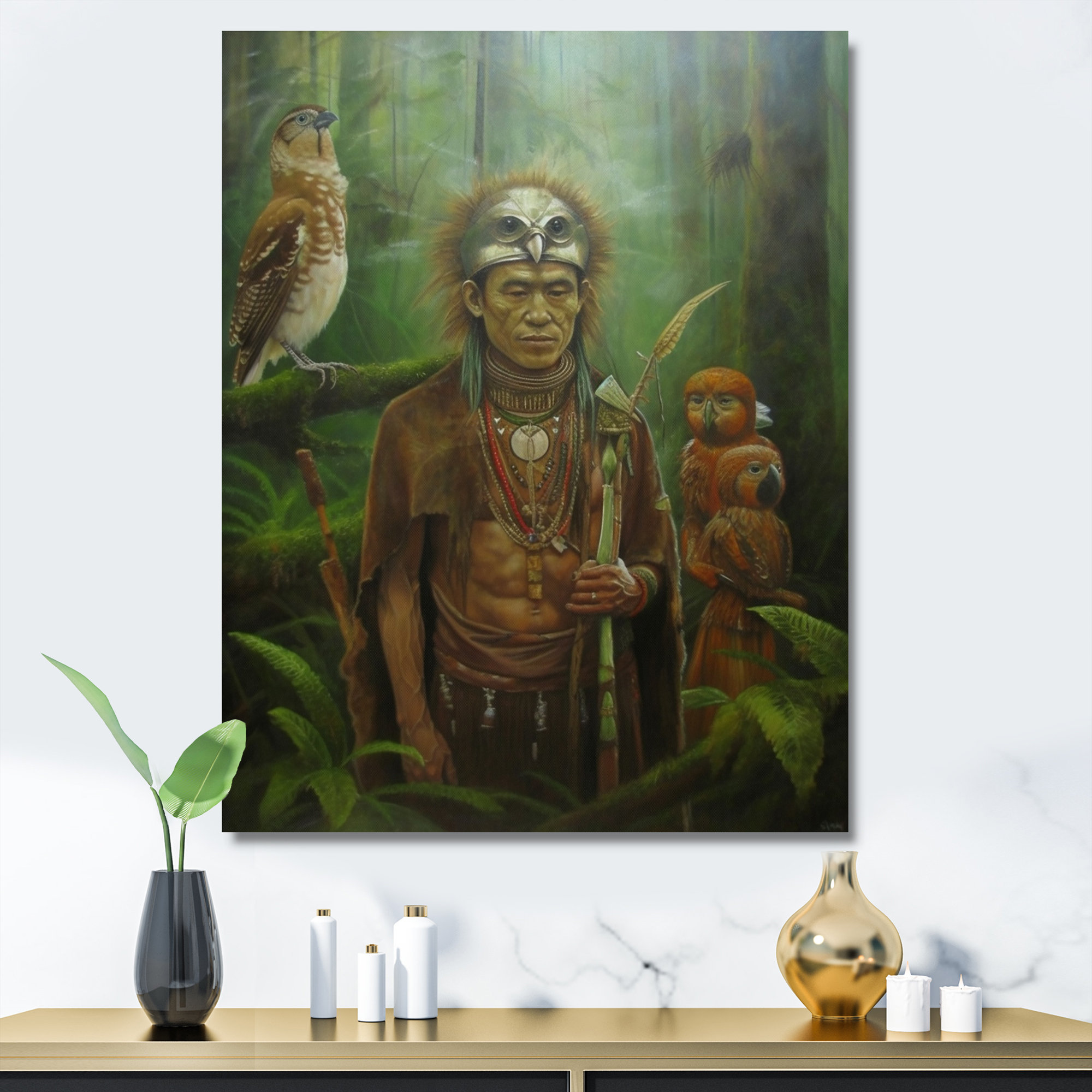 Union Rustic Amazon Shaman Ancient Wisdom - Print | Wayfair
