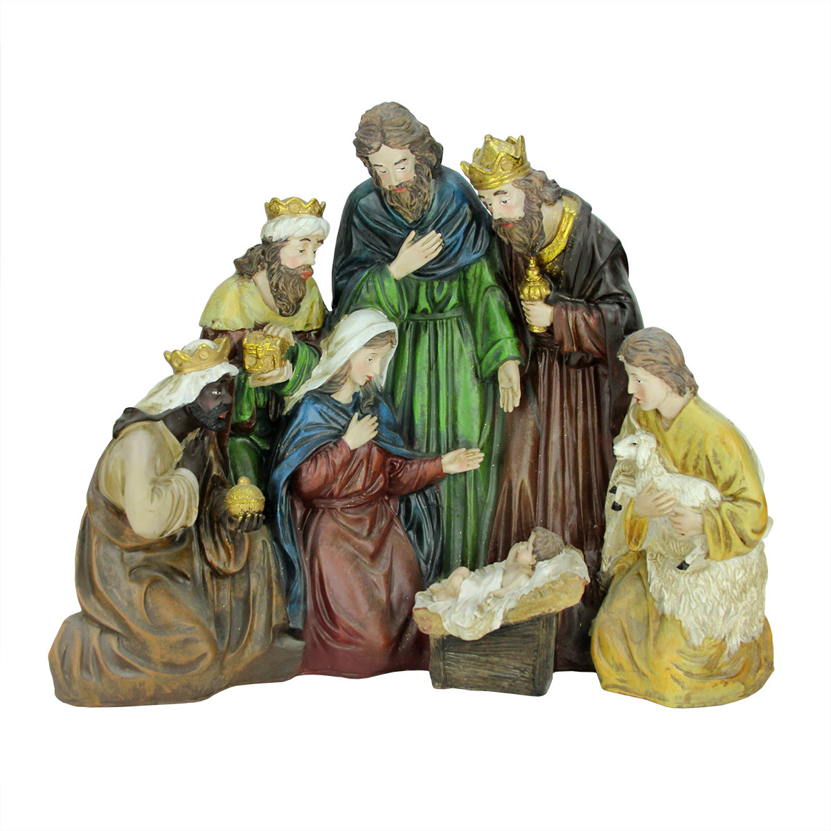 Northlight Seasonal 21" Religious Holy Family and Three Kings Christmas ...