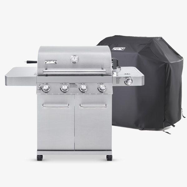Monument Grills 17842 4-burner Propane Gas Grill With Cover & Reviews ...