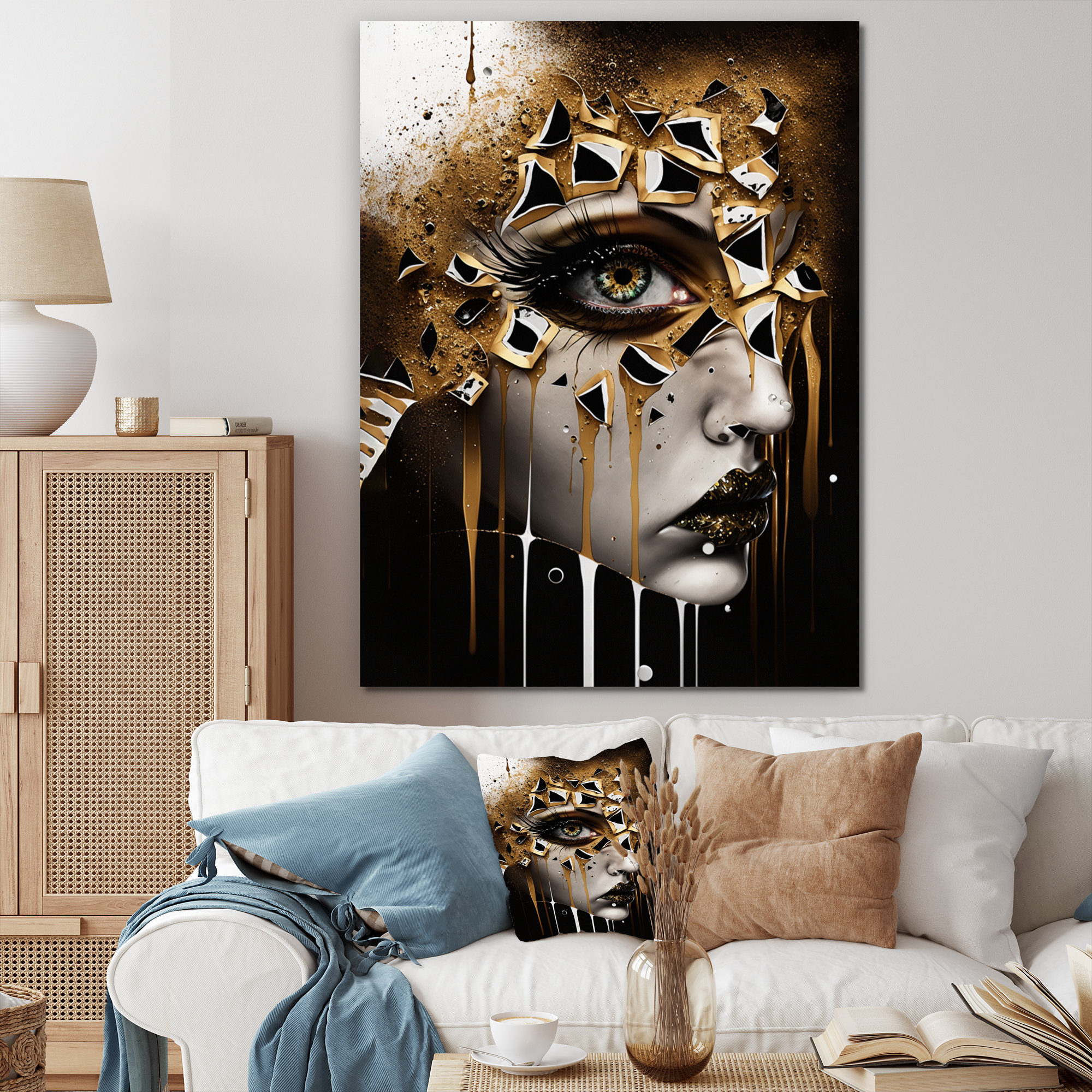 Mercer41 Shapes Of A Woman'S Being II - Modern Woman Canvas Wall Art ...