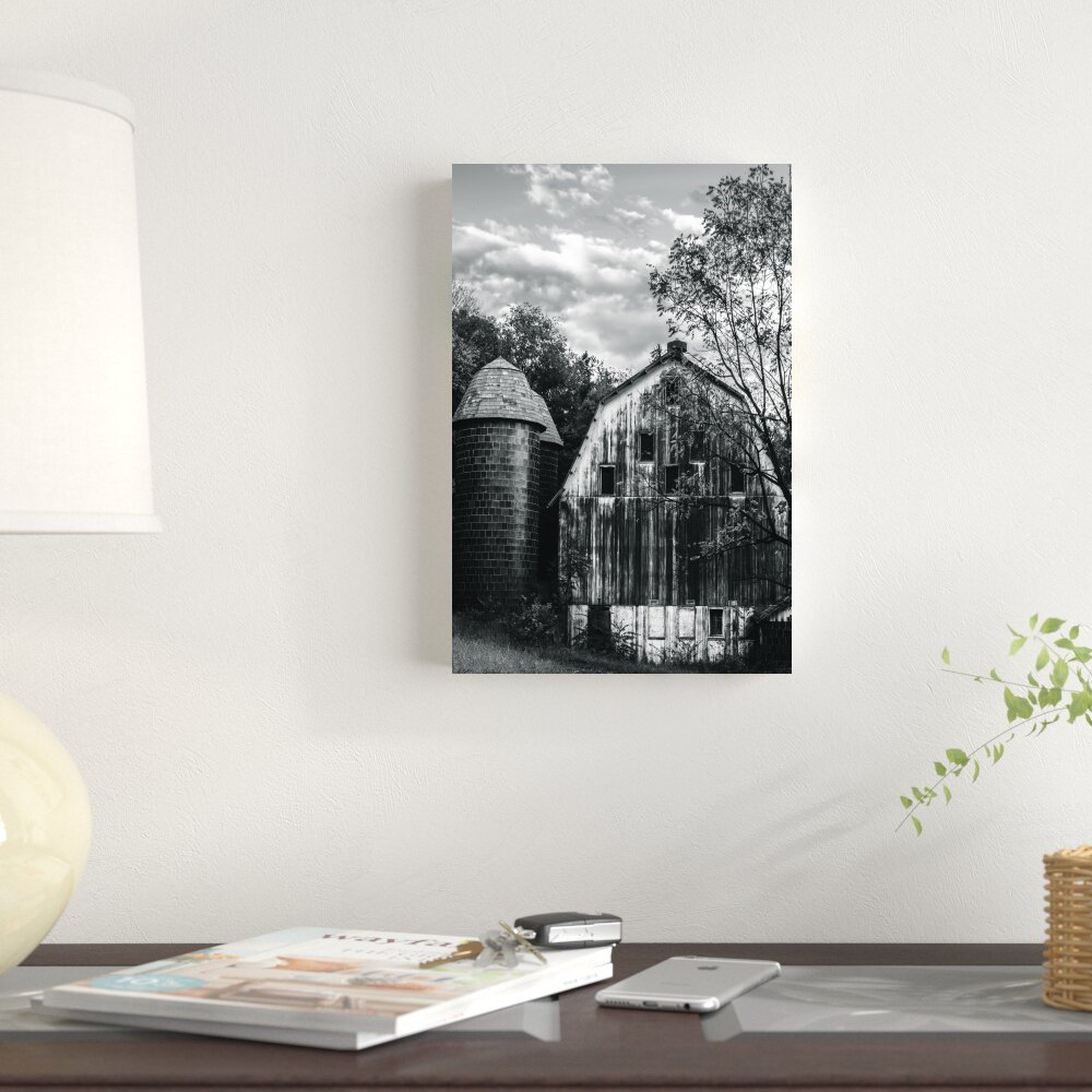 Laurel Foundry Modern Farmhouse® Black And White Rustic Farm - Wrapped ...