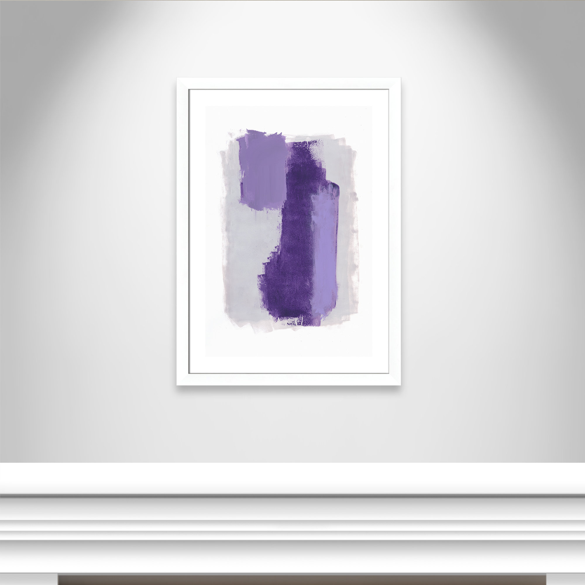 Wrought Studio™ Onurhan Lavender Falls II' Framed Acrylic Painting ...