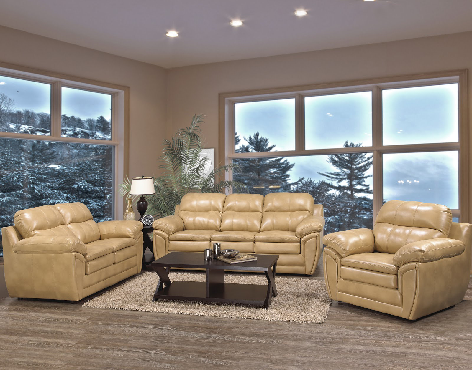 Ebern Designs Adeleigh 86" Genuine Leather Pillow Top Arm Sofa ...