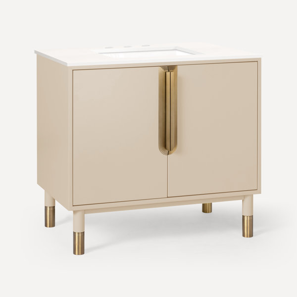 Robern Islamorada 36" Vanity With Quartz Stone Vanity Top | Perigold