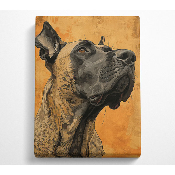 ClassicLiving Golden Giant Gaze - No Frame Rectangle Print on Canvas ...