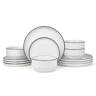 Waterside 12 Piece Porcelain China Dinnerware Set - Service for 4 ...